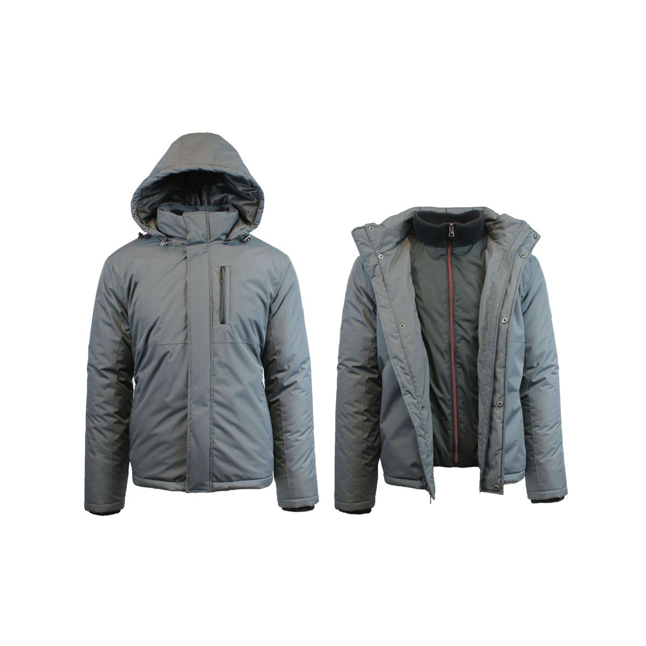Mens Heavyweight Jacket With Detachable Hood Dailysteals