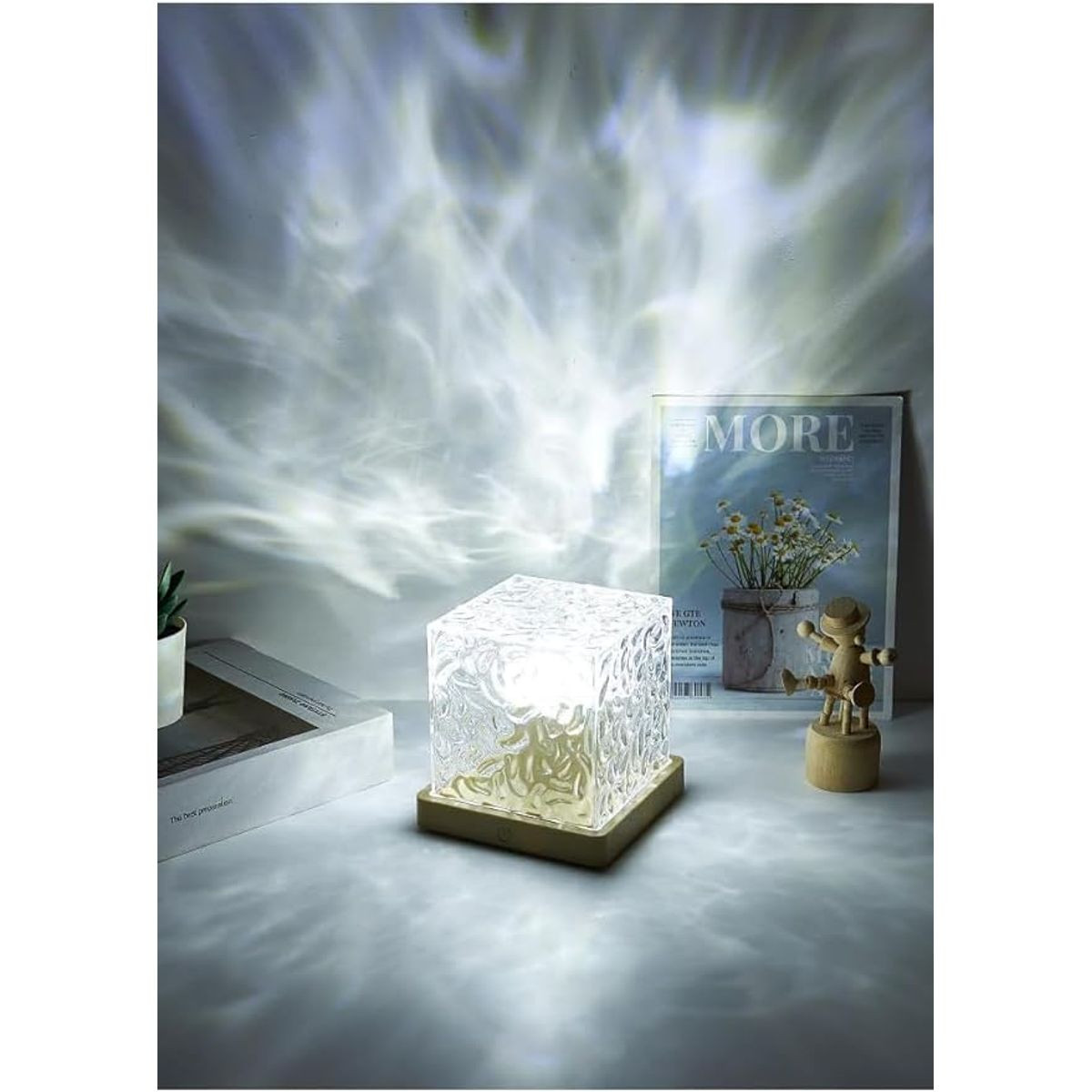 Northern Lights Aurora Projector 16-Color Changing Crystal Lamp ...