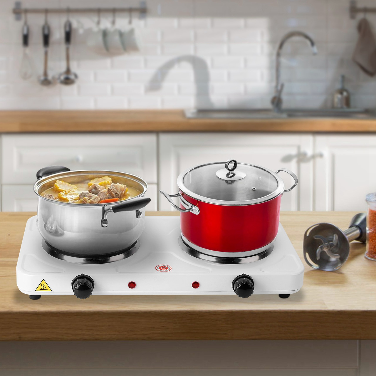 iNova™ 2,000-Watt Portable Dual Burner Stove - DailySteals