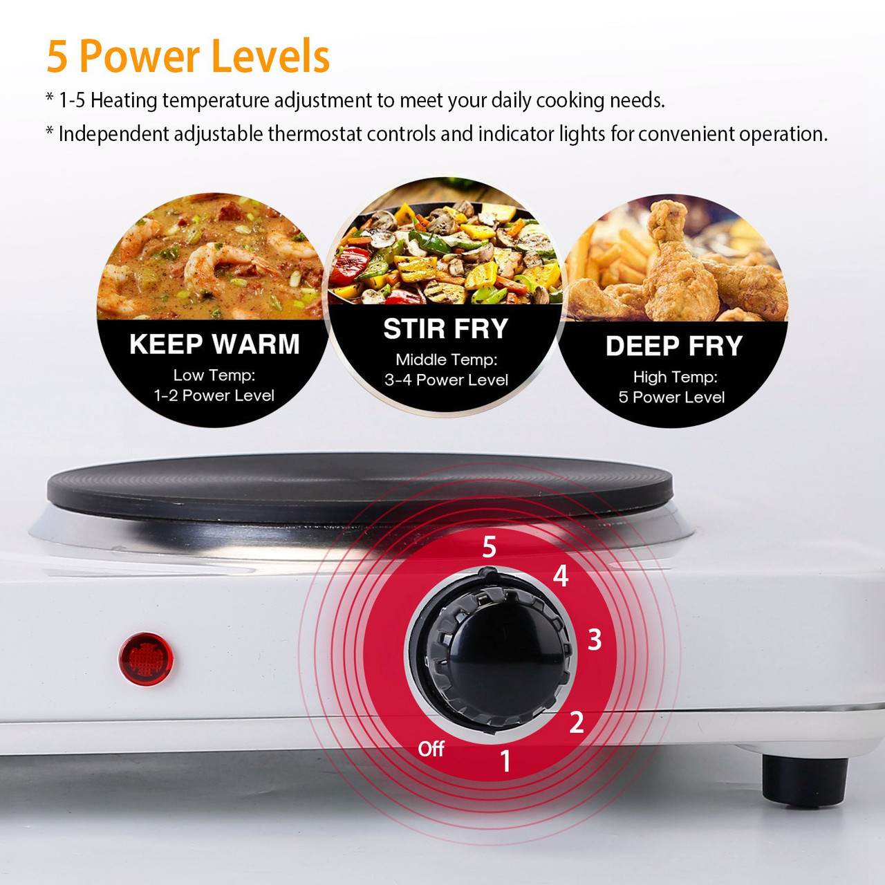 iNova™ 2,000-Watt Portable Dual Burner Stove - DailySteals