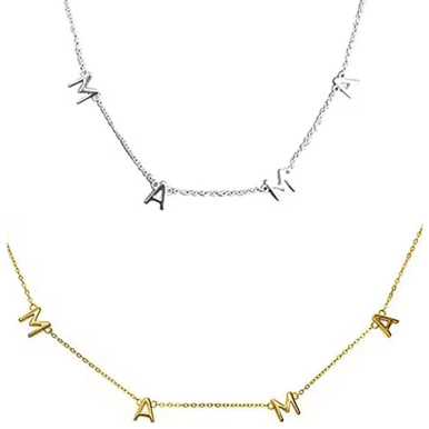 14K Gold Plated MAMA Letter Necklace - DailySteals