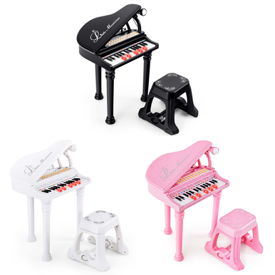 Kids' 31-Key Keyboard with Stool & Piano Lid - DailySteals
