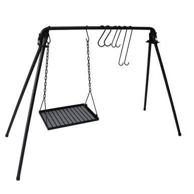 Hanging Campfire Cooking Stand with Hooks - DailySteals