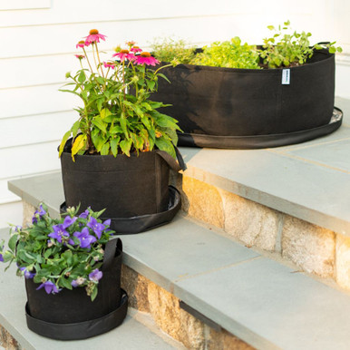 Raised Garden Bed Eco-Friendly Fabric Planter Bag with Saucer - DailySteals