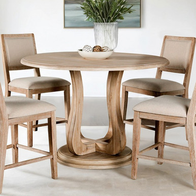 The Orbetello 54" Round Counter Table (FM3601NT-PT) available at Yamada ...