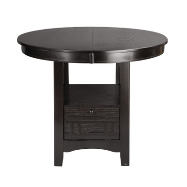 Buy Junipero Collection Round / Oval Counter Height Table with Storage ...