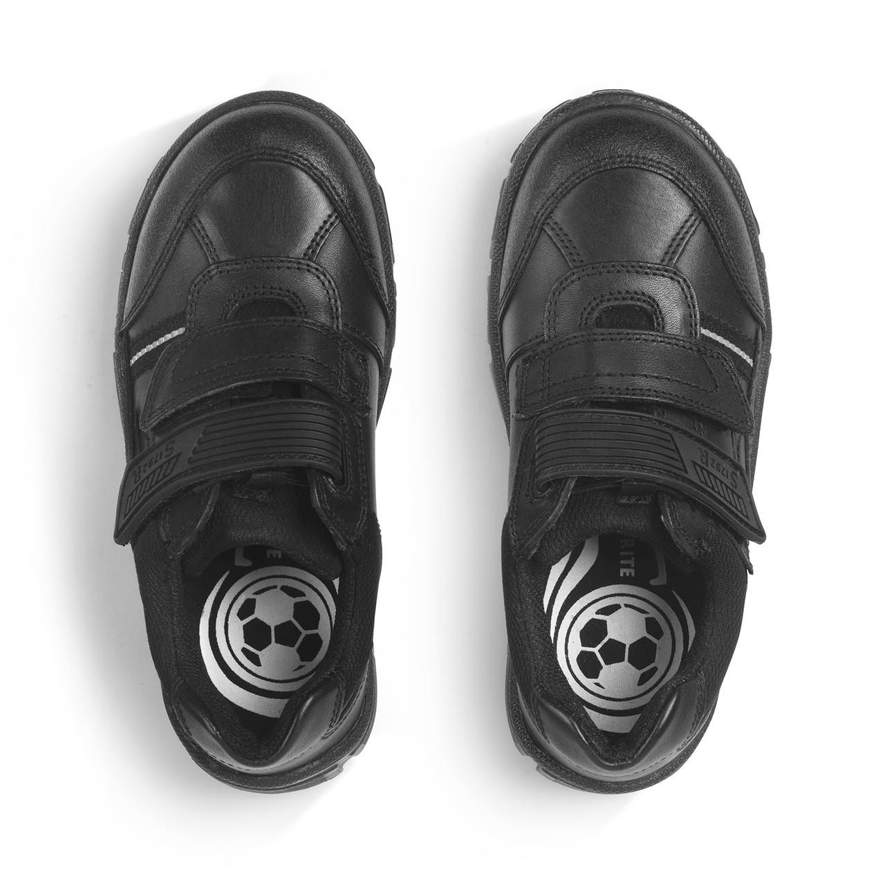 Luke, Black leather rip-tape casual school shoes - Start-Rite