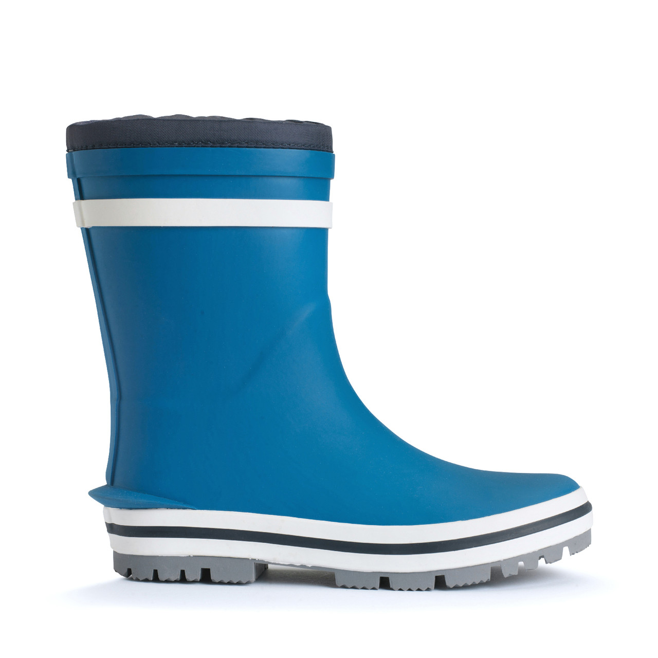 Little Puddle, Blue slip on waterproof wellies