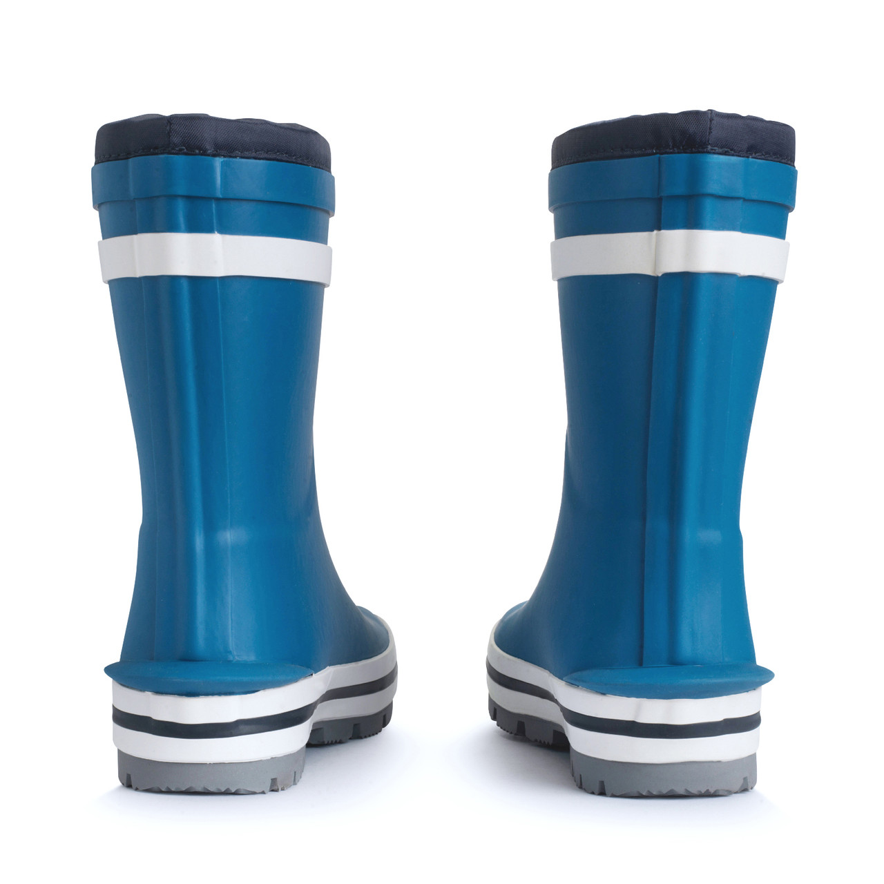 Little Puddle, Blue slip on waterproof wellies