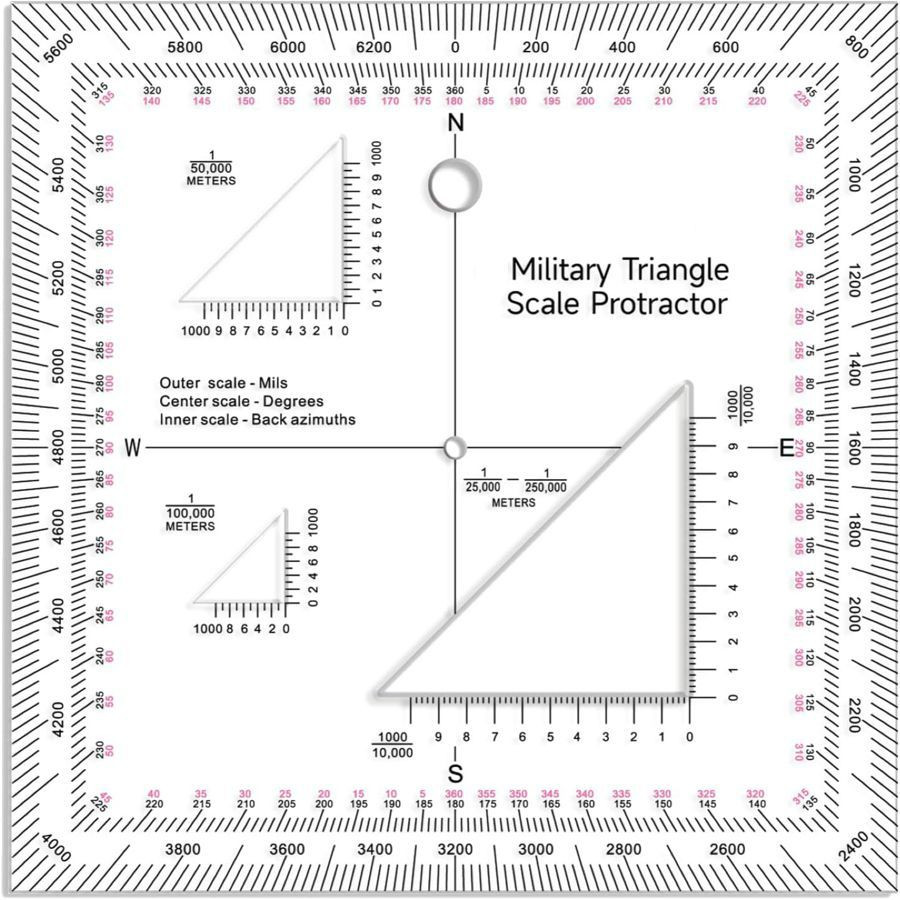 Military Map Reading Protractor | AlfaPlanhold Inc.