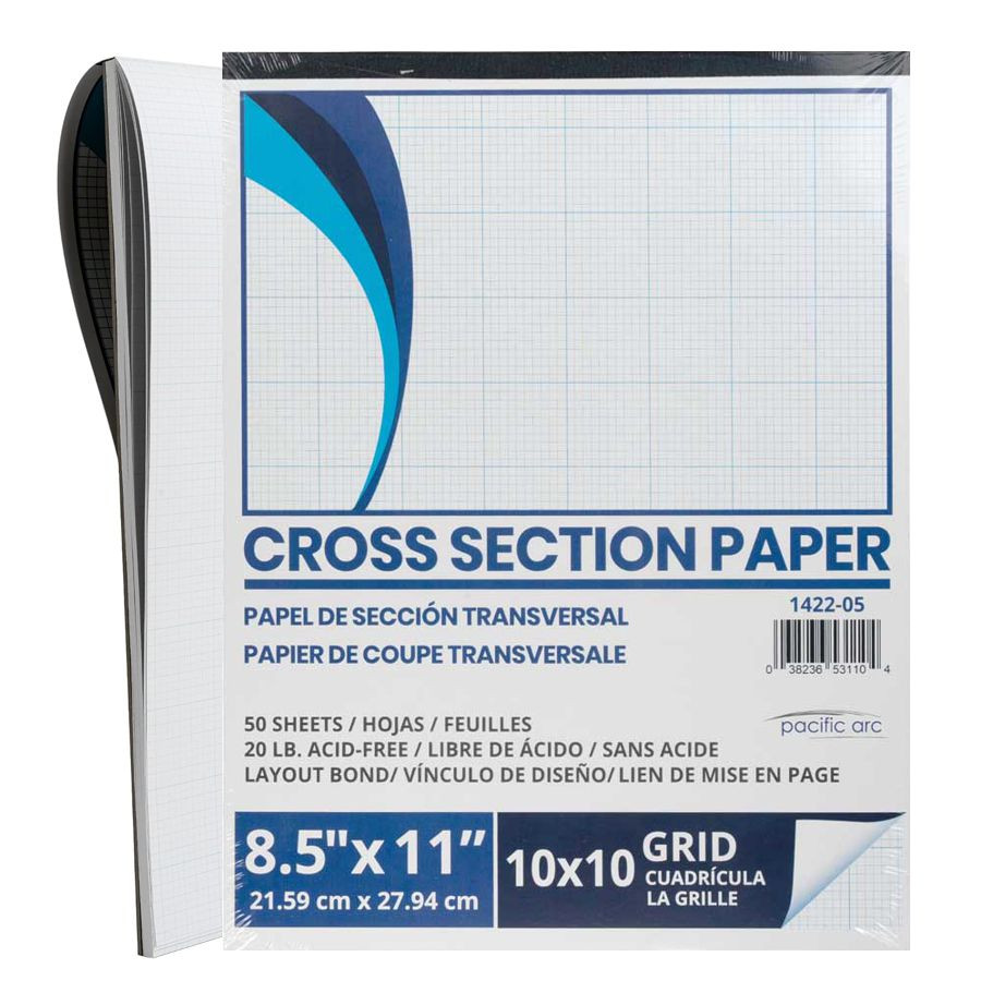 Cross Section Paper 10x10 Pad | AlfaPlanhold