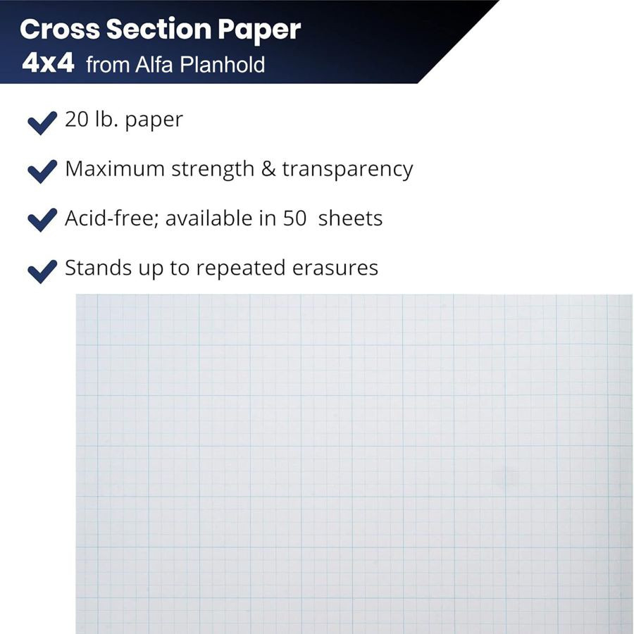 High Quality Cross Section Paper Pad | AlfaPlanhold