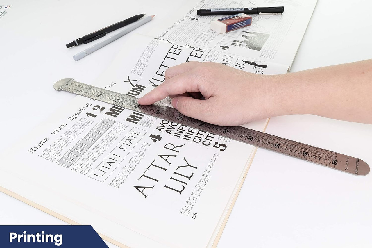 STAINLESS STEEL PICA RULER | AlfaPlanhold Inc.
