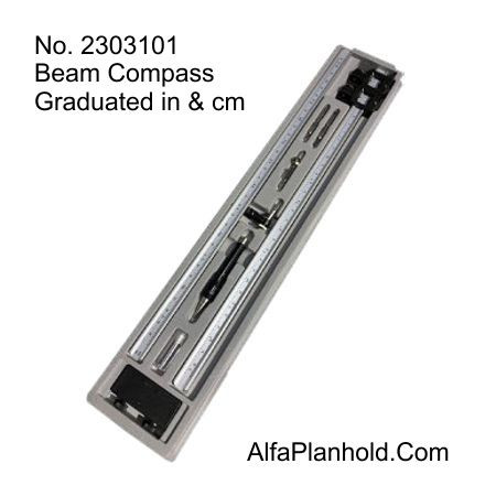 Speed-Set Beam Compass Set Graduated