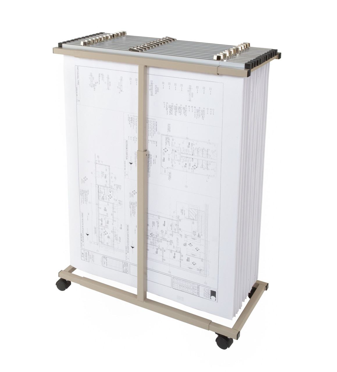 Mobile Vertical Blueprint Rack | AlfaPlanHold Inc.