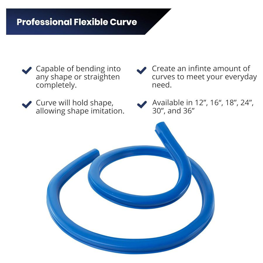 Flexible Curve Blue - Precision Drafting Tool | AlfaPlanHold