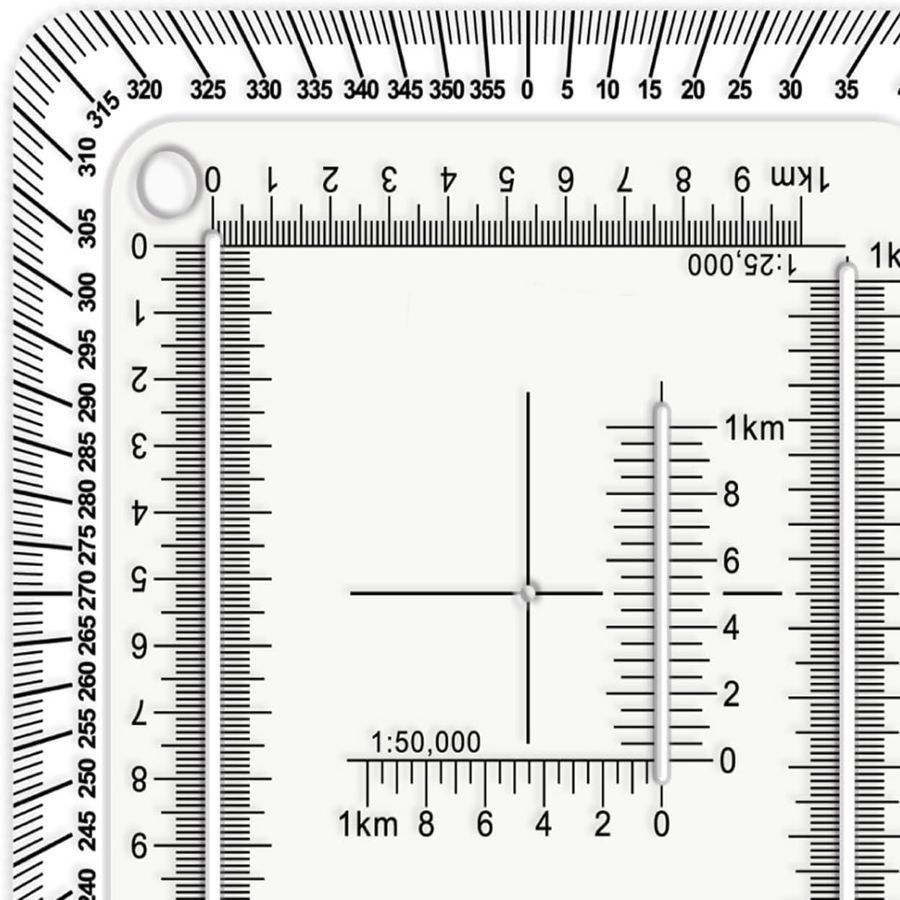 UTM Military Map Coordinate Scale Protractor | AlfaPlanhold Inc.