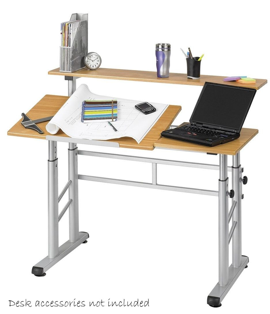 Safco Split Level Drafting Table | Adjustable Art Desk