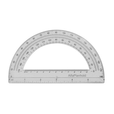 Protractor Half-Circle 180° | AlfaPlanHold Inc.