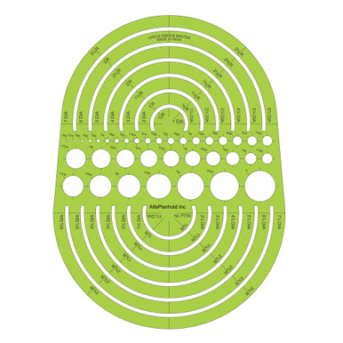 Circle Radius Master Template 48 Circles | Alfaplanhold