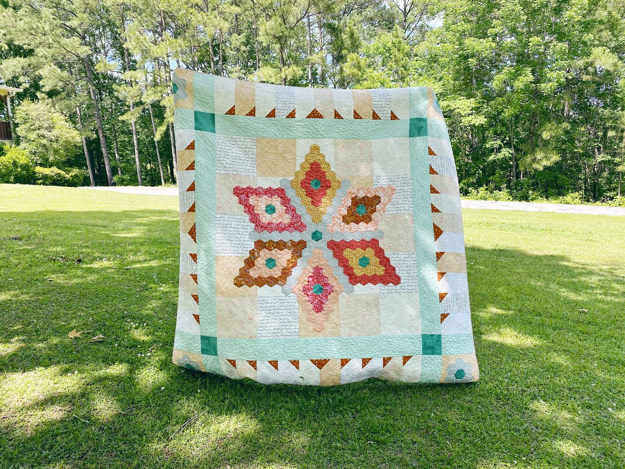 Oh Honey Quilt Pattern - Paper Pattern - Meander + Make