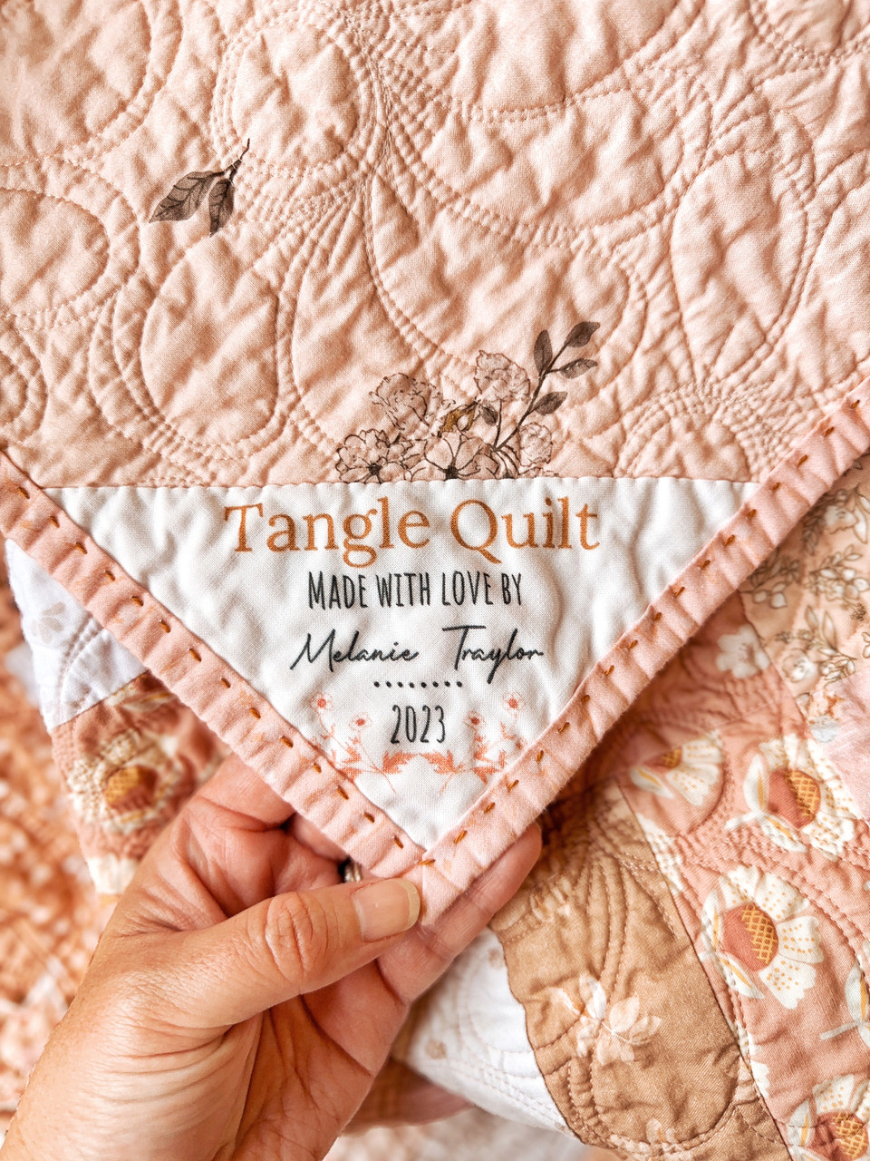 Tangle Quilt Label (tangle-label)