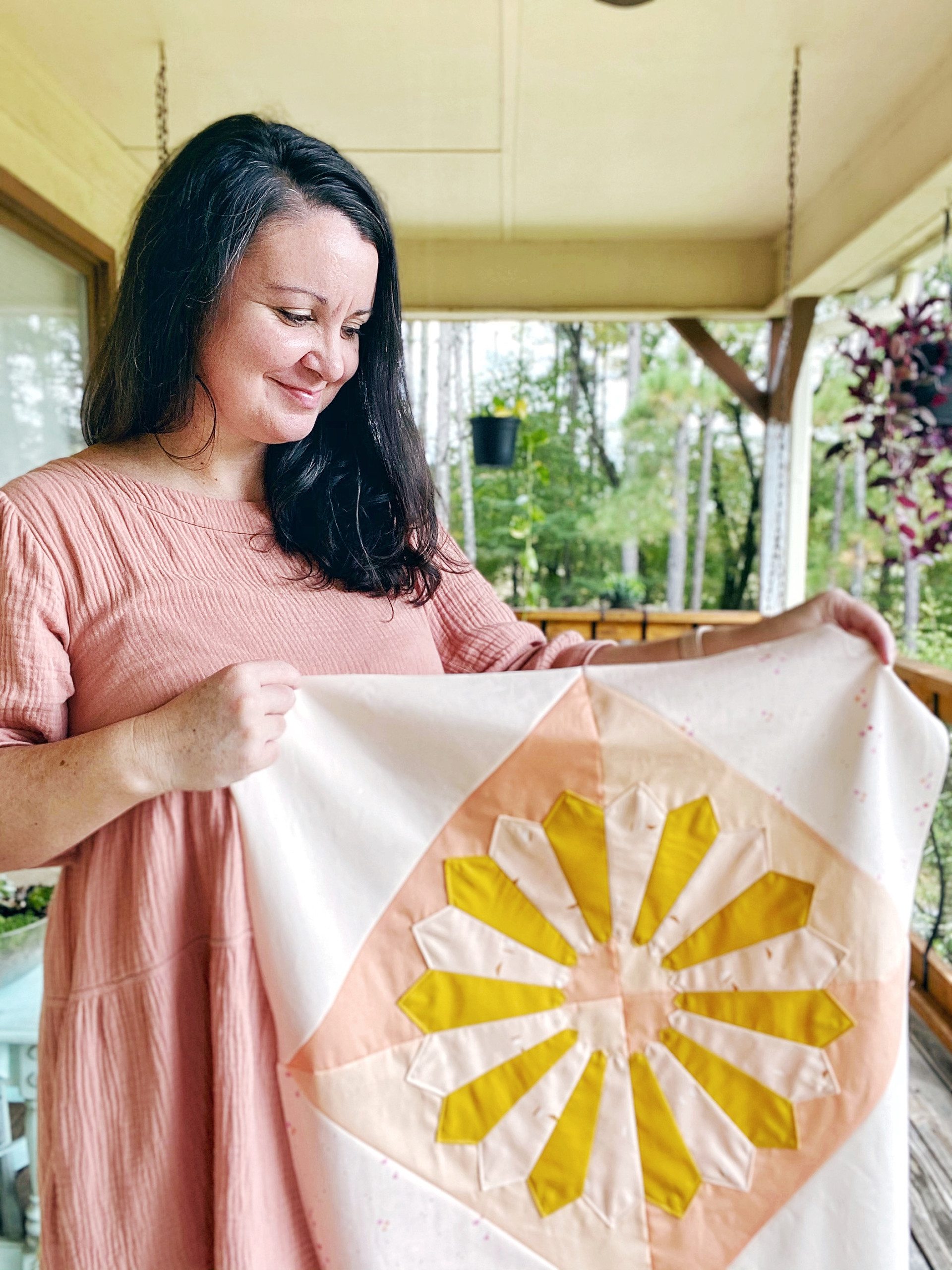 Morning Sun Quilt Pattern - Paper Pattern - Meander + Make