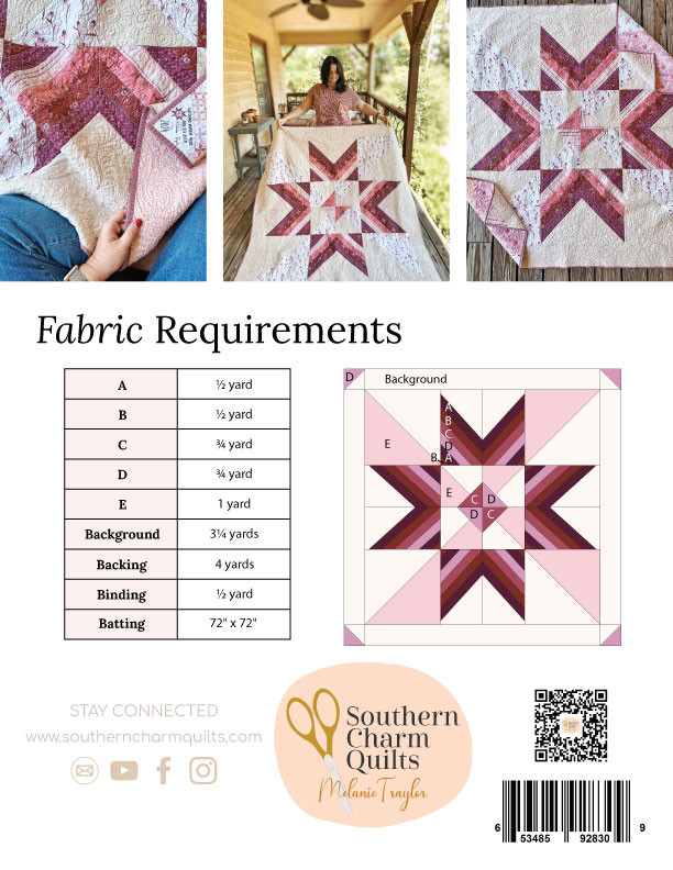 Carolina Mingle Quilt Pattern - Paper Pattern (SCQ105)