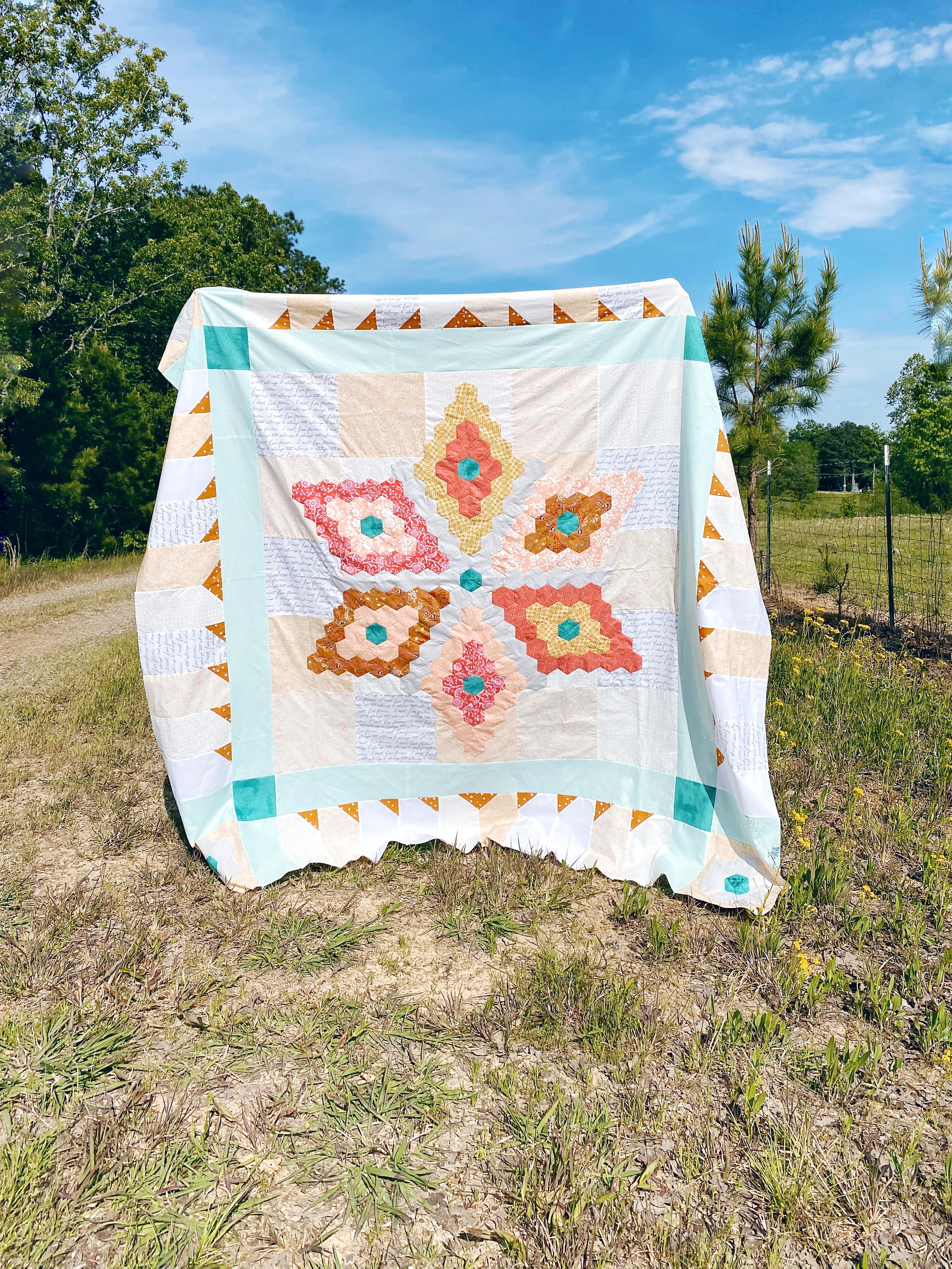 Oh Honey Quilt Pattern - PDF - Meander + Make