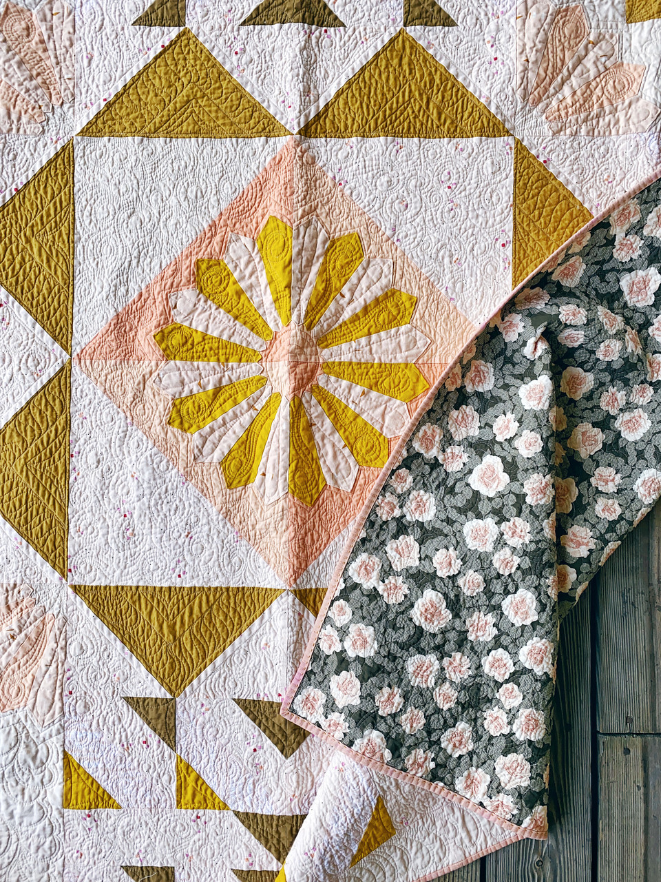 Morning Sun Quilt Pattern - Paper Pattern - Meander + Make