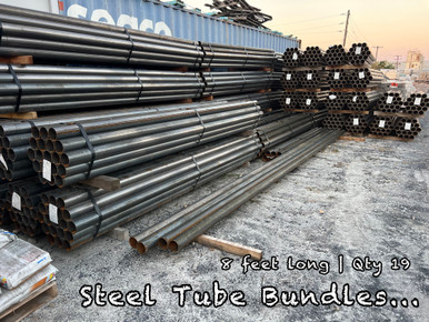 11 Gauge Steel | 4" Diameter | 8 foot | Bundle of 19