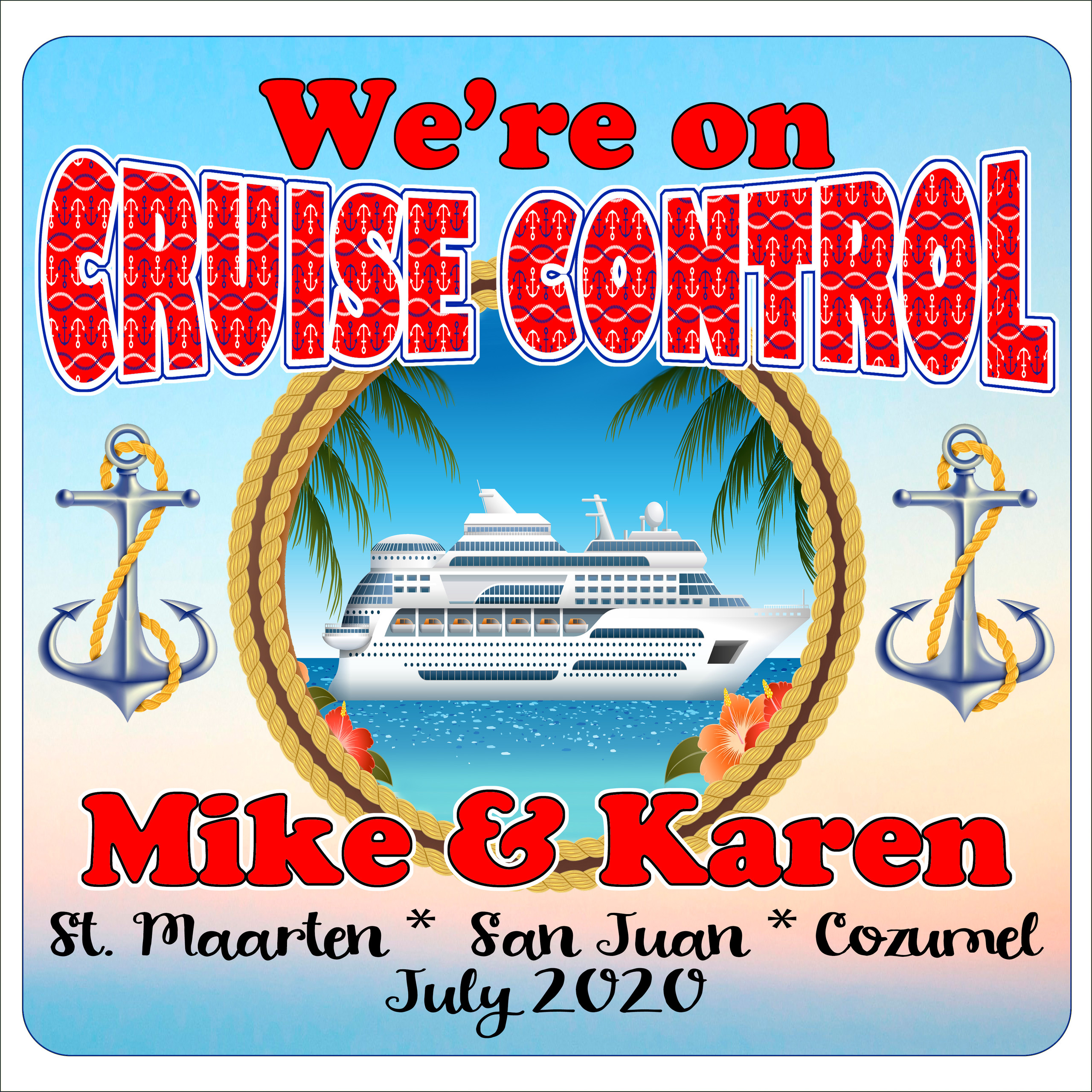 Cruise Ship Door Magnet