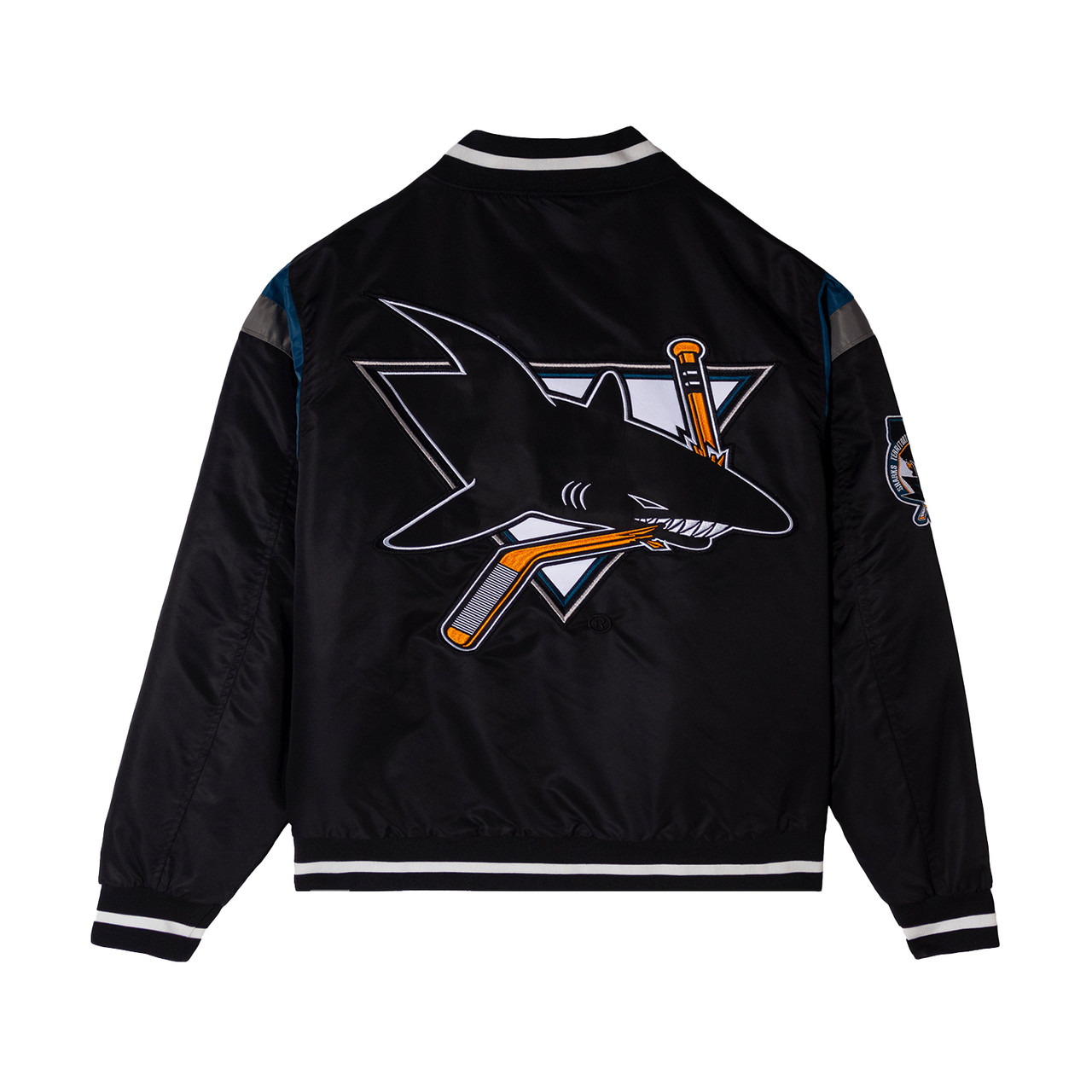 San Jose Sharks Authmade Heritage Satin Jacket