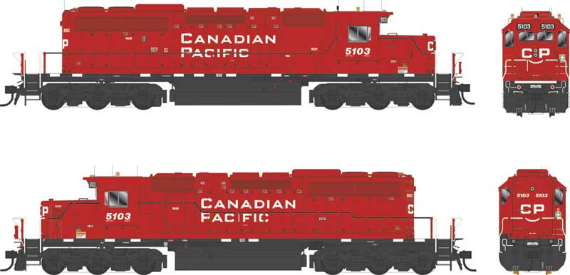25303 - Bowser HO SD40-3 Canadian Pacific #5103 (Two Operating Beacons ...