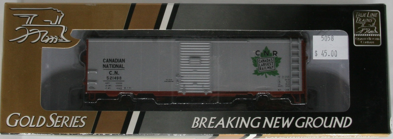 300034 True Line Trains HO CN 1944 40' Box Car (with Aluminum Sides ...