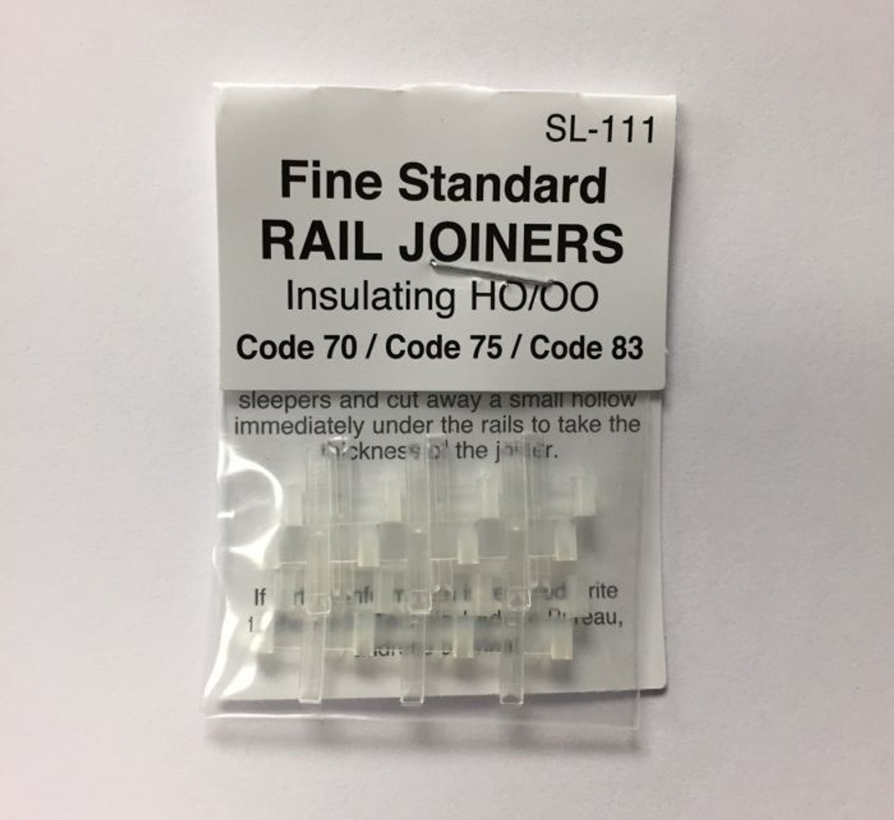 SL-111 - Peco HO Rail Joiners Code 70, 75, 83 - The Train Exchange