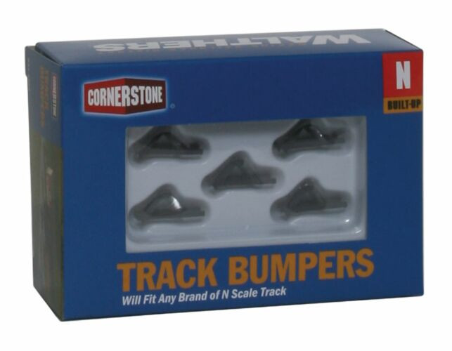 933-2605 - Walthers N Assembled Track Bumpers (Dark Gray)