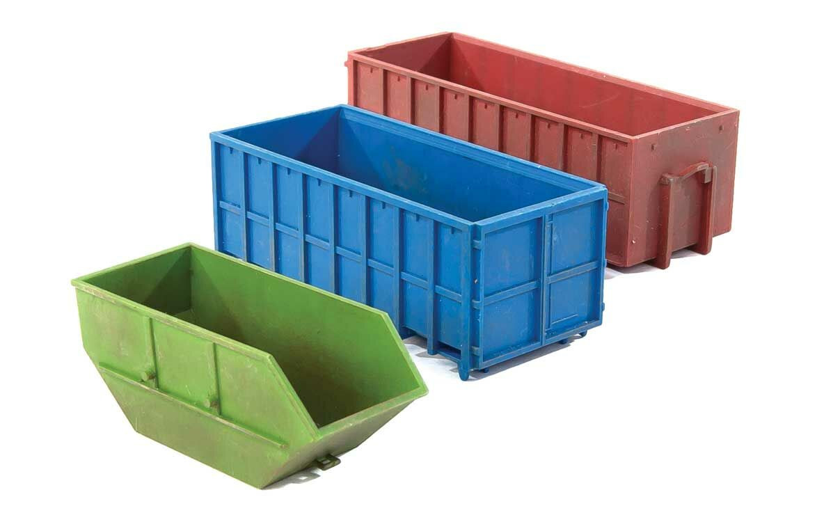 949-4106 - Walthers SceneMaster HO Industrial Dumpsters -- Kit - 2 ...