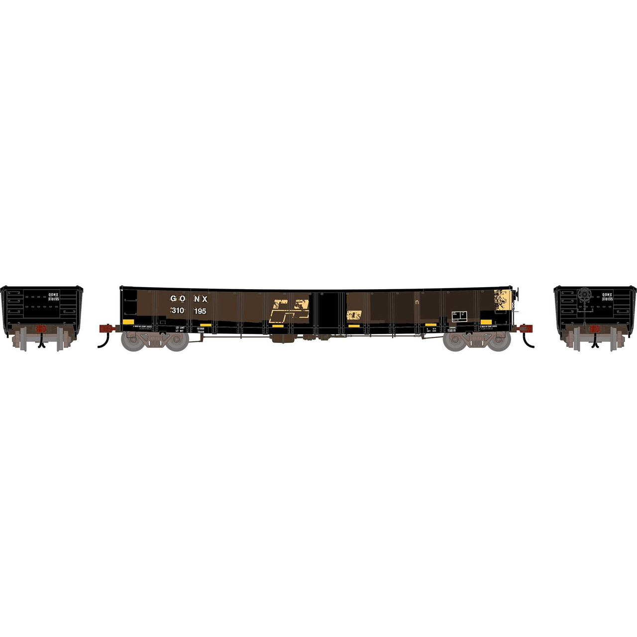 ATH-2725 - Athearn CarKnocker HO Deformed 2494 RailGon Gondola Primed ...