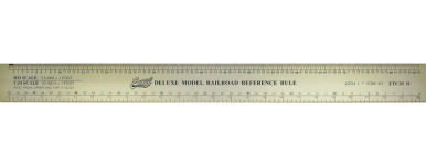 55778 - Excel Deluxe Model Railroad Reference Ruler -- 12-1/2" Gold ...