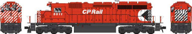 24944 - Bowser HO GMD SD40 CP Rail, 5" Face Stripes, Small Multi Mark, (Experimental Paint ...
