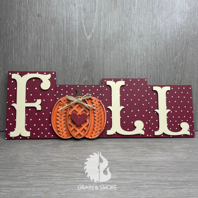 FALL Word Block - Grain & Smoke