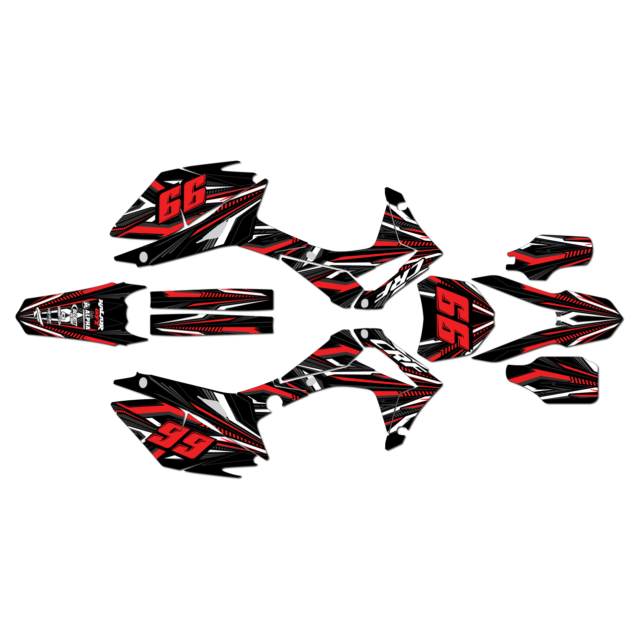 Honda CRF250R 2014–2017 Graphics Kits | KalairGFX