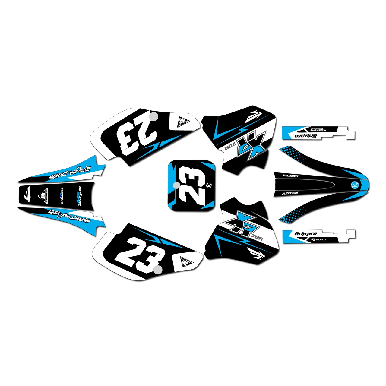 Honda XR70 1997–2000 Graphics Kits | KalairGFX