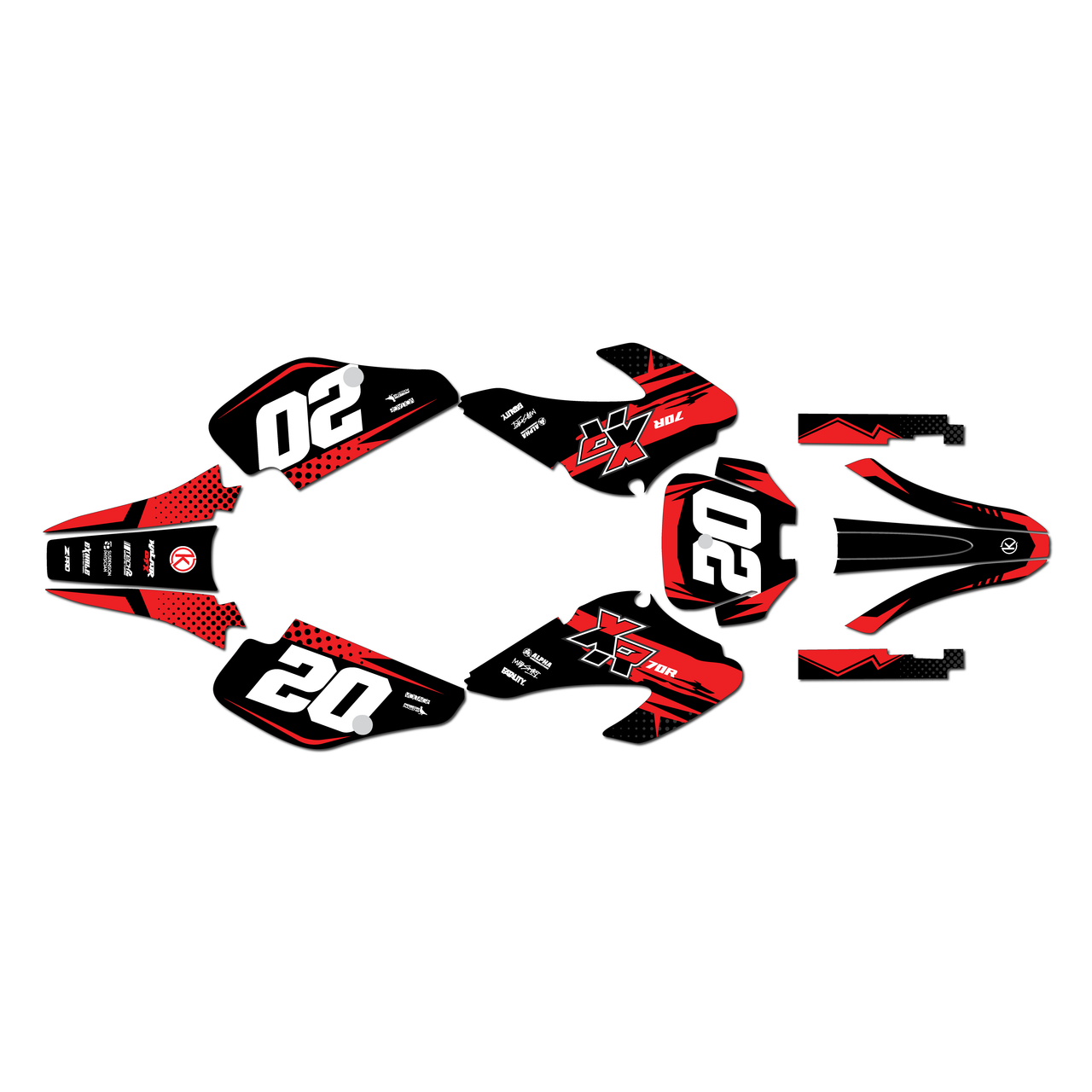 Honda XR70 2001–2003 Graphics Kits | KalairGFX
