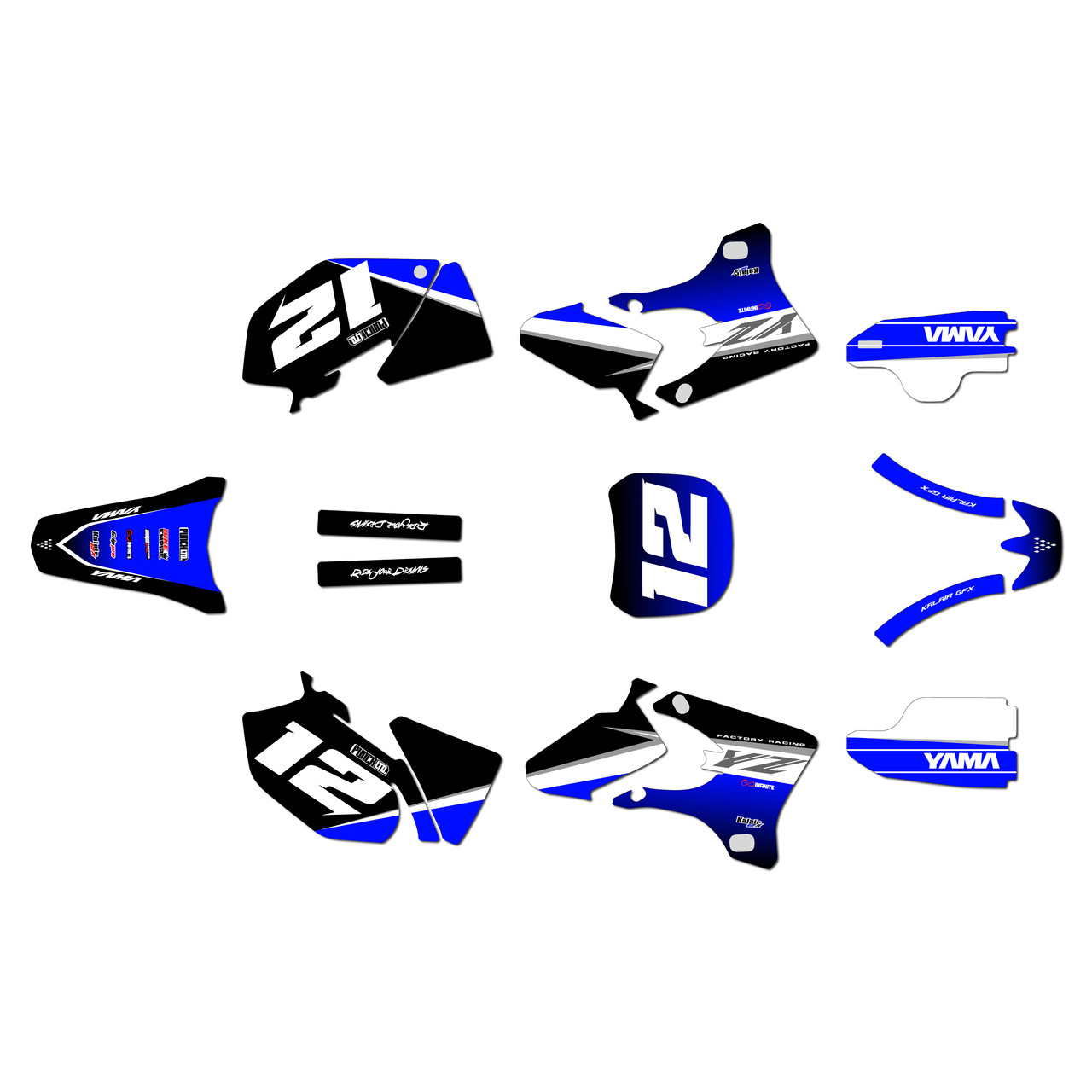 Yamaha YZ250F 2003–2005 Graphics Kits | KalairGFX