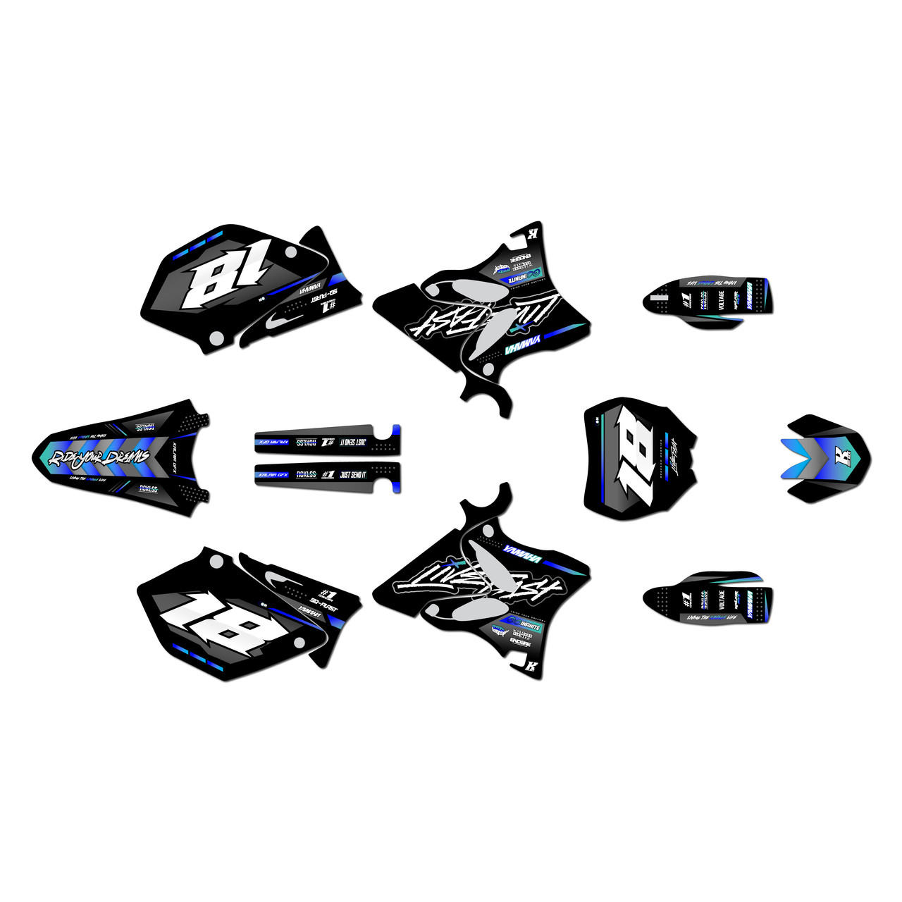 Yamaha YZ125 Graphics Kits | All Years | KalairGFX
