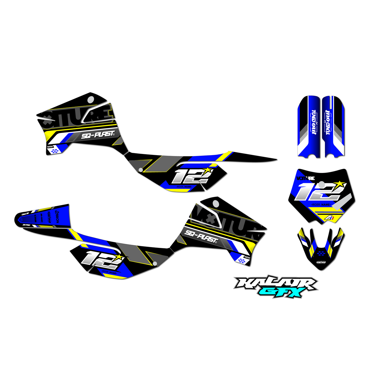 Apollo RFZ Dirt Bike Graphics Kits