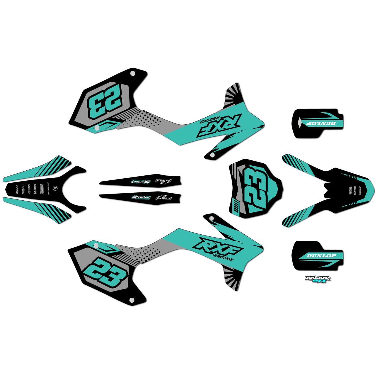 Apollo RXF Dirt Bike Graphics Kits