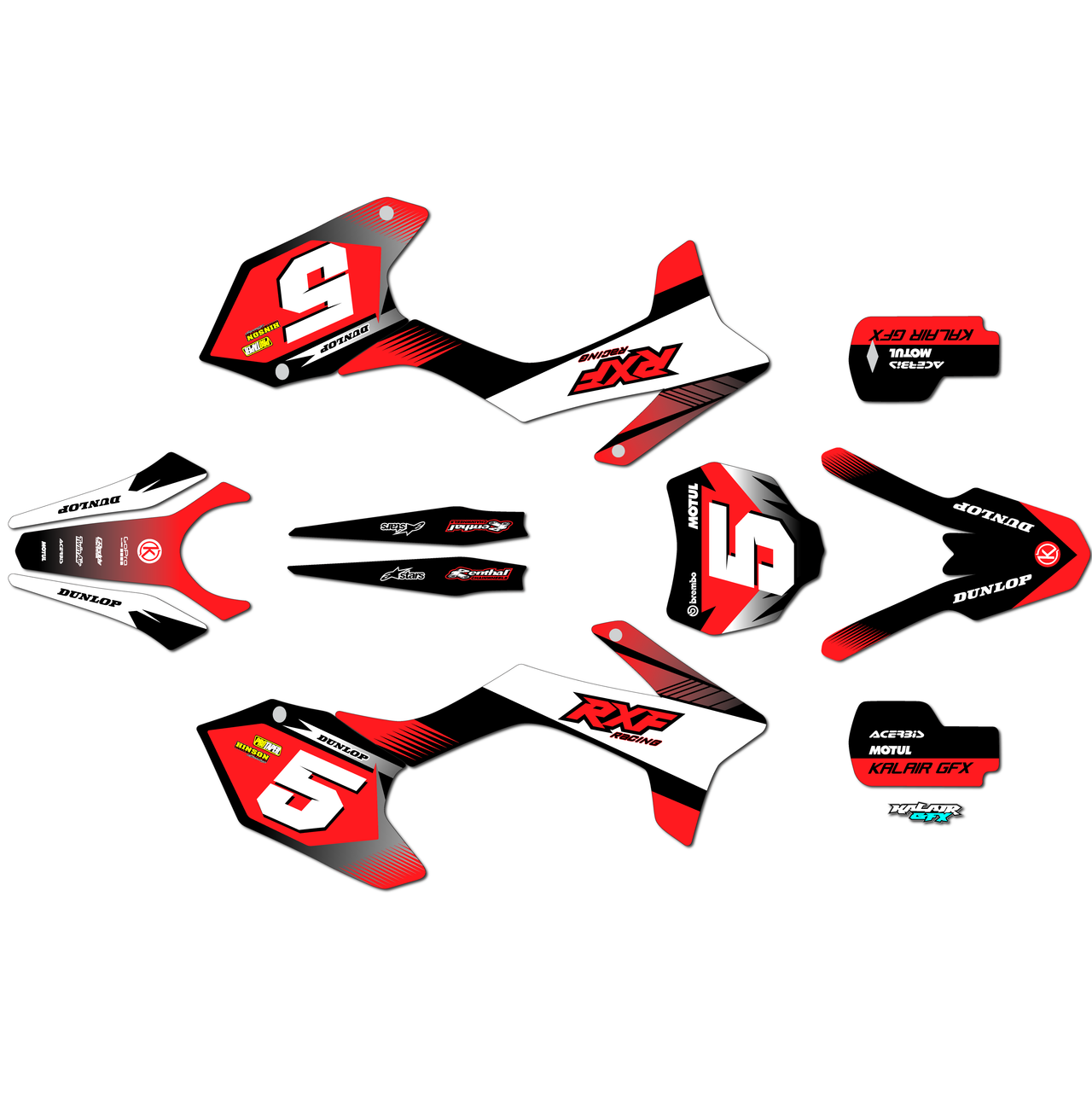 Apollo RXF Dirt Bike Graphics Kits